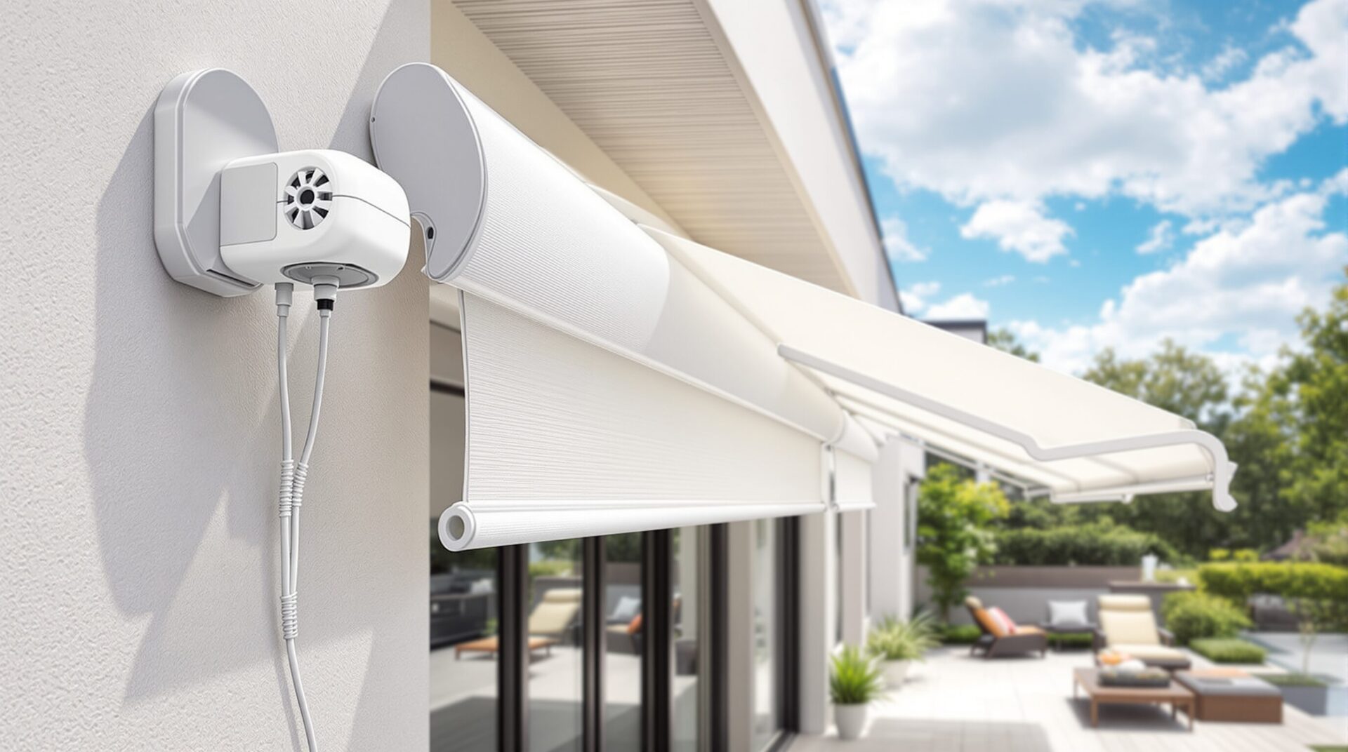 Installation Capteur De Vent Pour Store Banne