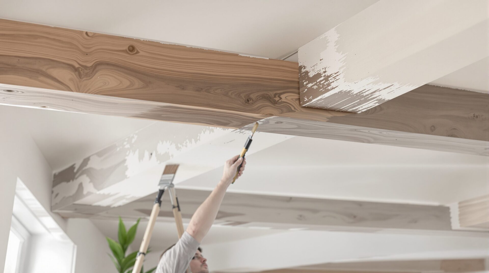 Peindre poutres apparentes : guide pour moderniser son intérieur